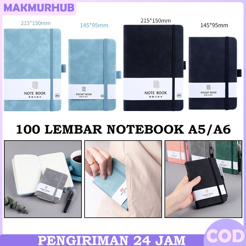 Jual Notebook A5/A6/A7 Pocket Buku Tulis Agenda Tali/Daily Book ...