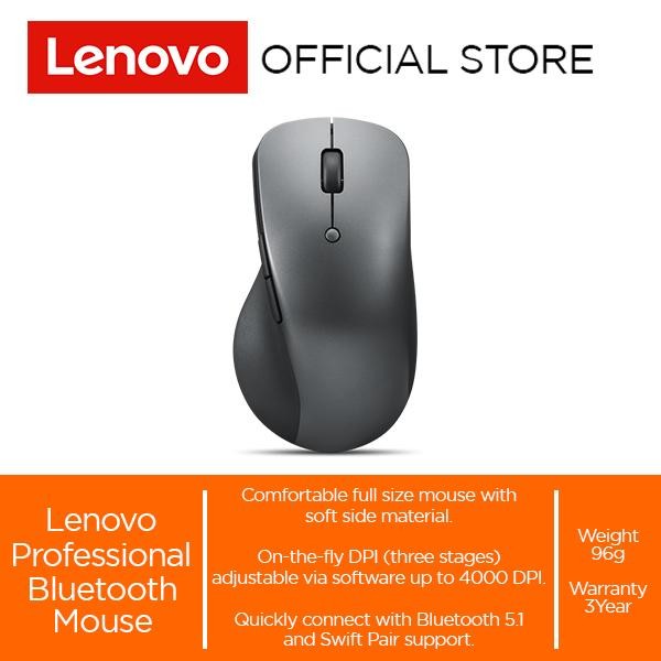 Jual Lenovo Professional Bluetooth Rechargeable Mouse | Shopee Indonesia