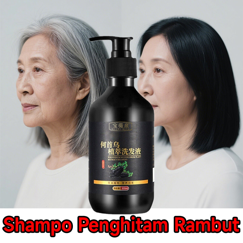 Jual Shampo Penghitam Shampo Penghilang Uban Rambut Black Hair Shampoo ...