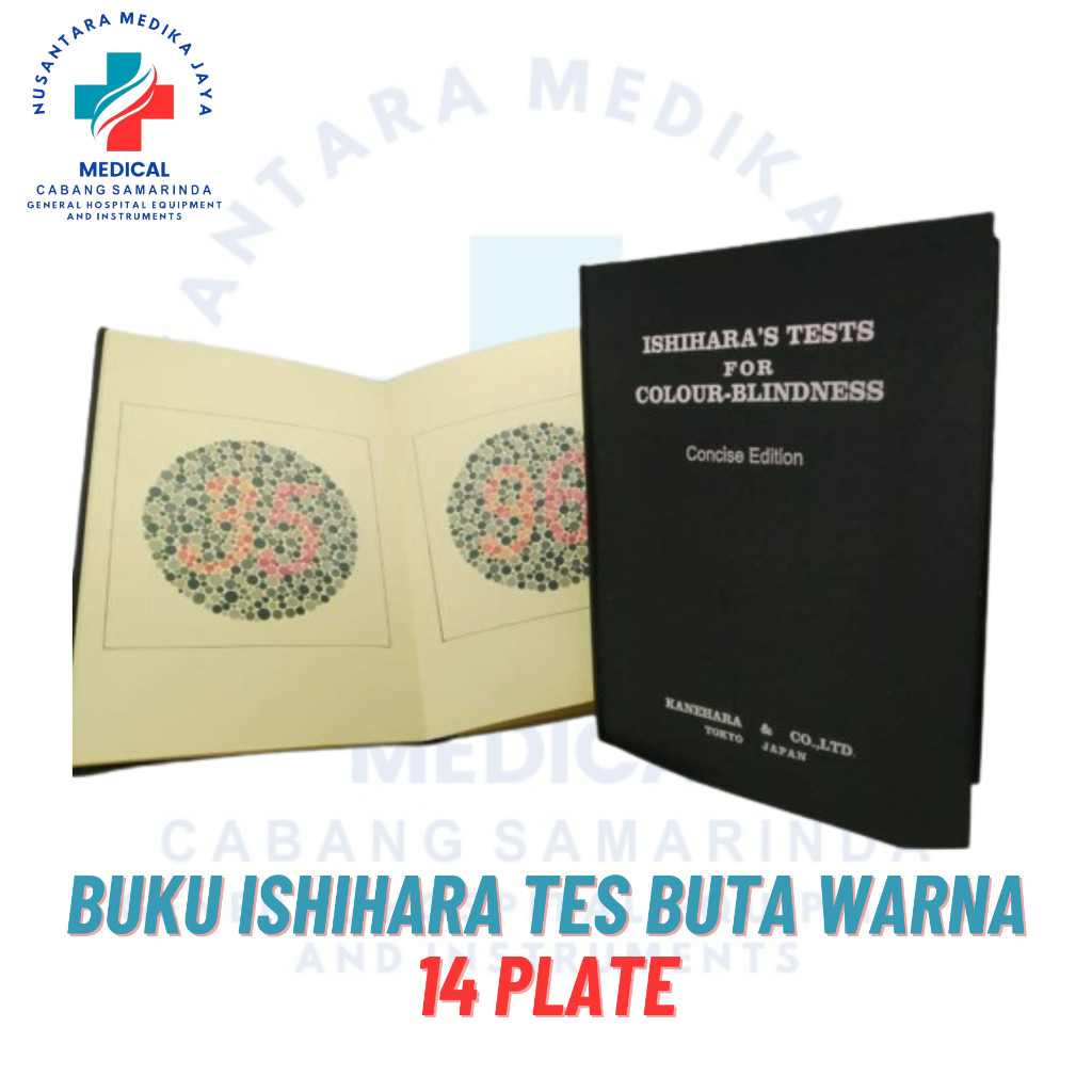 Jual Buku Ishihara Test 14 plate Buku tes buta warna | Shopee Indonesia