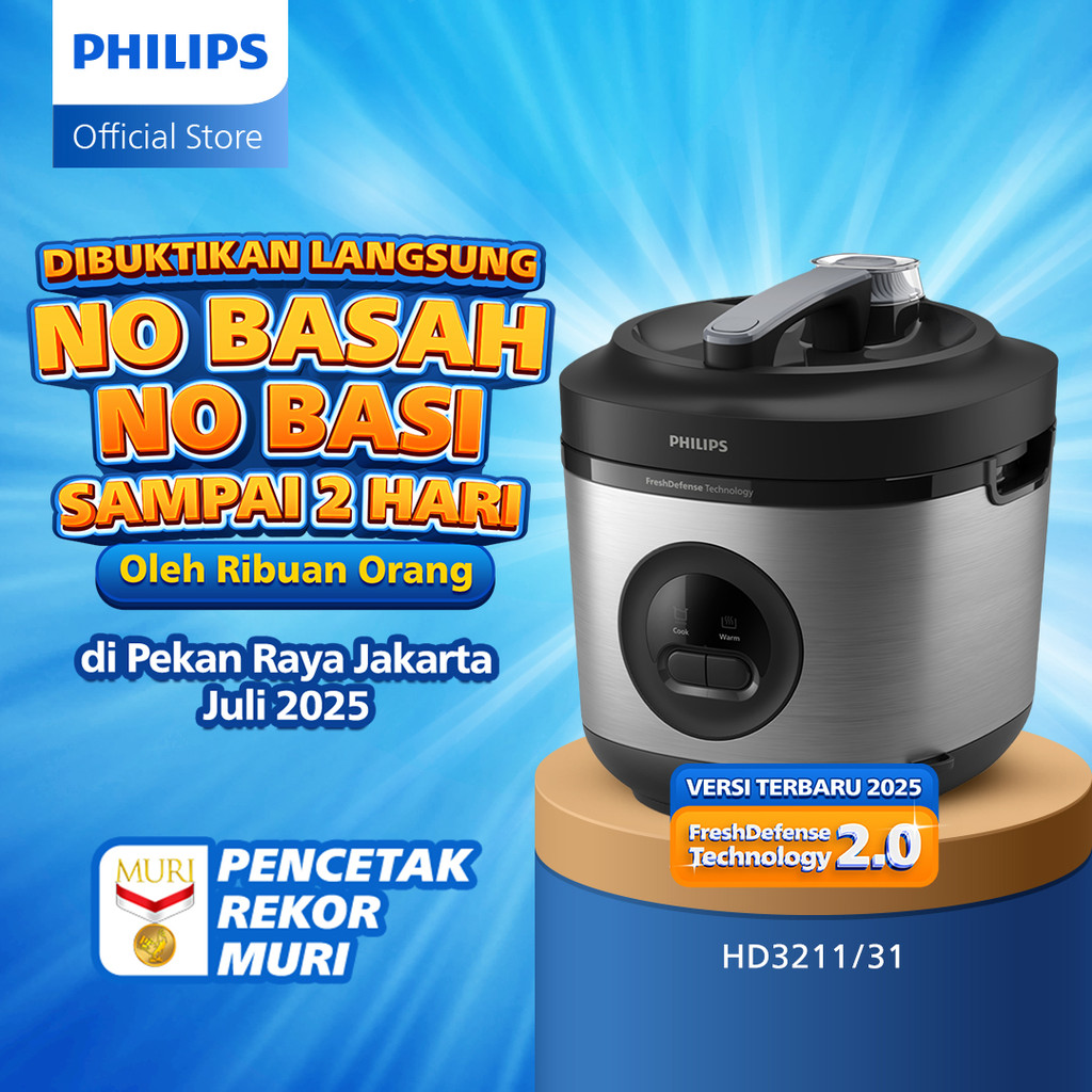 Jual Philips Rice Cooker Magicom 1.8 L - 3000 Premium Series HD3211/31 ...
