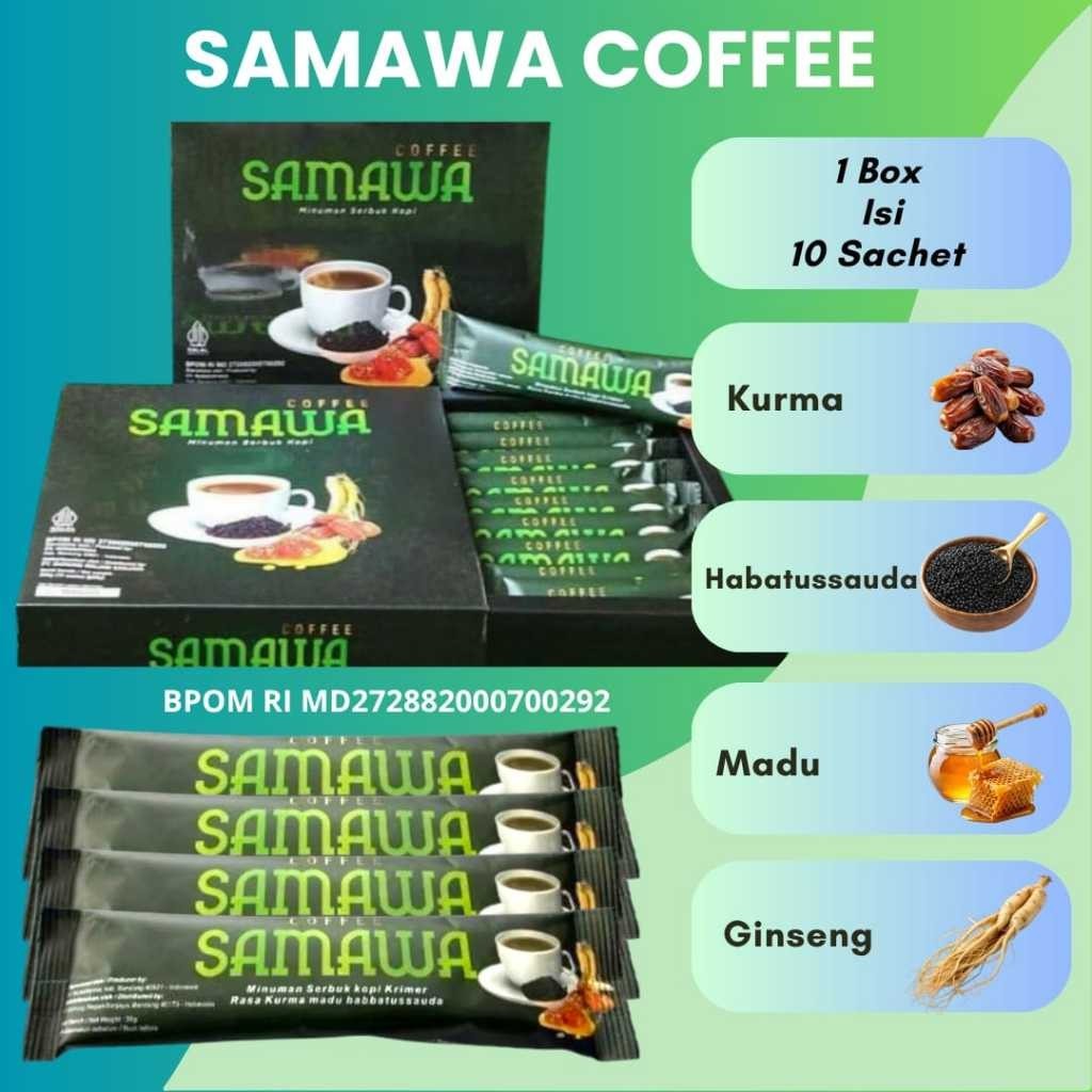 Jual SAMAWA COFFEE 1 BOX ISI 10 SACHET ORIGINAL MINUMAN SERBUK KOPI ...