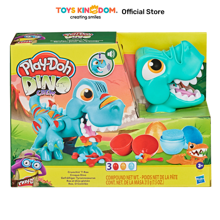 Jual Toys Kingdom Play Doh Set Dino Crew Chomp Chow Rex F1504 Toys Kids ...