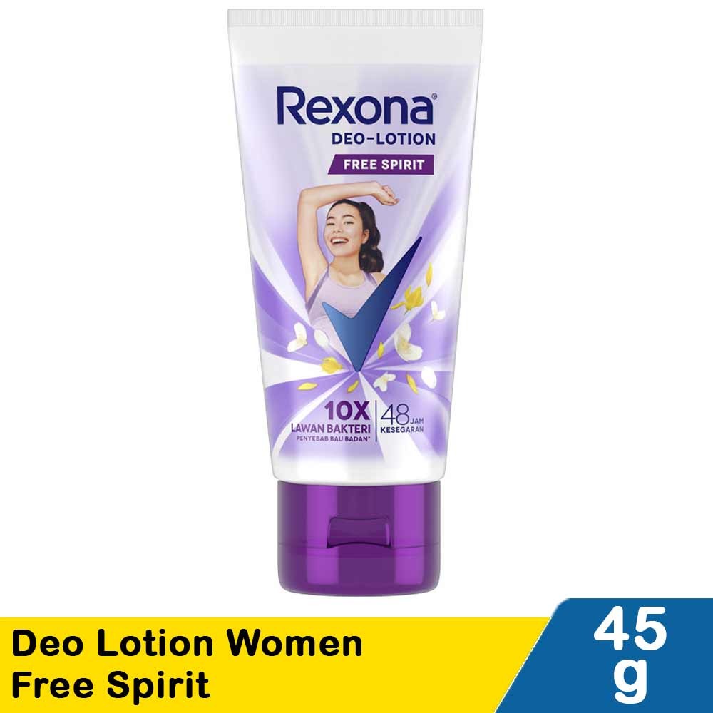 Jual REXONA DEO LOTION WOMEN FREE SPIRIT 45g | Shopee Indonesia
