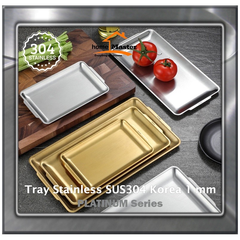 Jual HomeMaster Tray/Nampan/Piring Korea/Makanan/Food/Dishes Stainless ...
