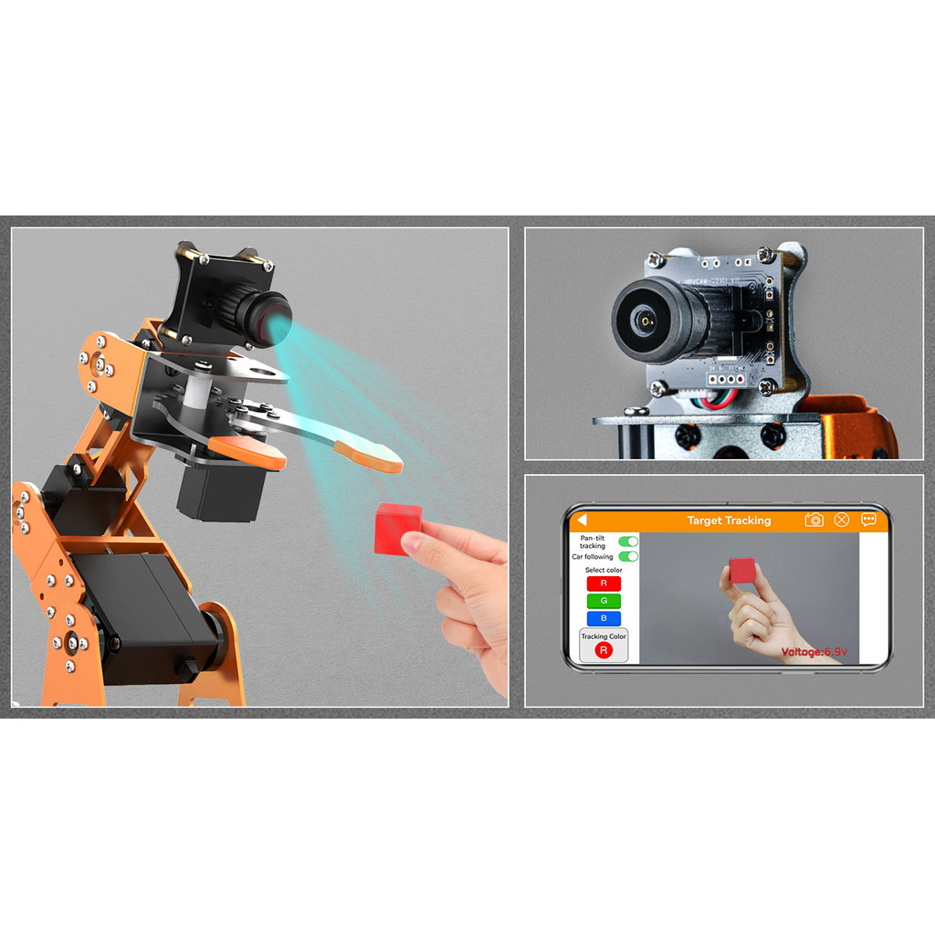 Jual Hiwonder MasterPi AI Vision Robot Arm Mecanum Wheels Car Powered by Raspberry Pi Open ...