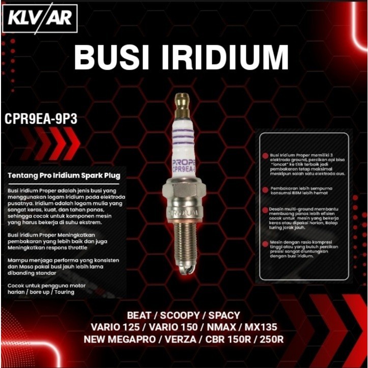 Jual PROPER RACING LINE PRO IRIDIUM SPRAK PLUG BUSI NEW MEGAPRO BEAT ...