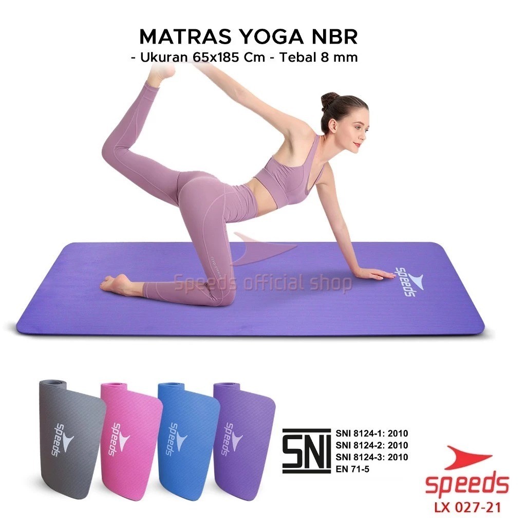 Jual SPEEDS Matras Yoga Mat Olahraga Senam Lantai Meditasi Gym Fitness ...