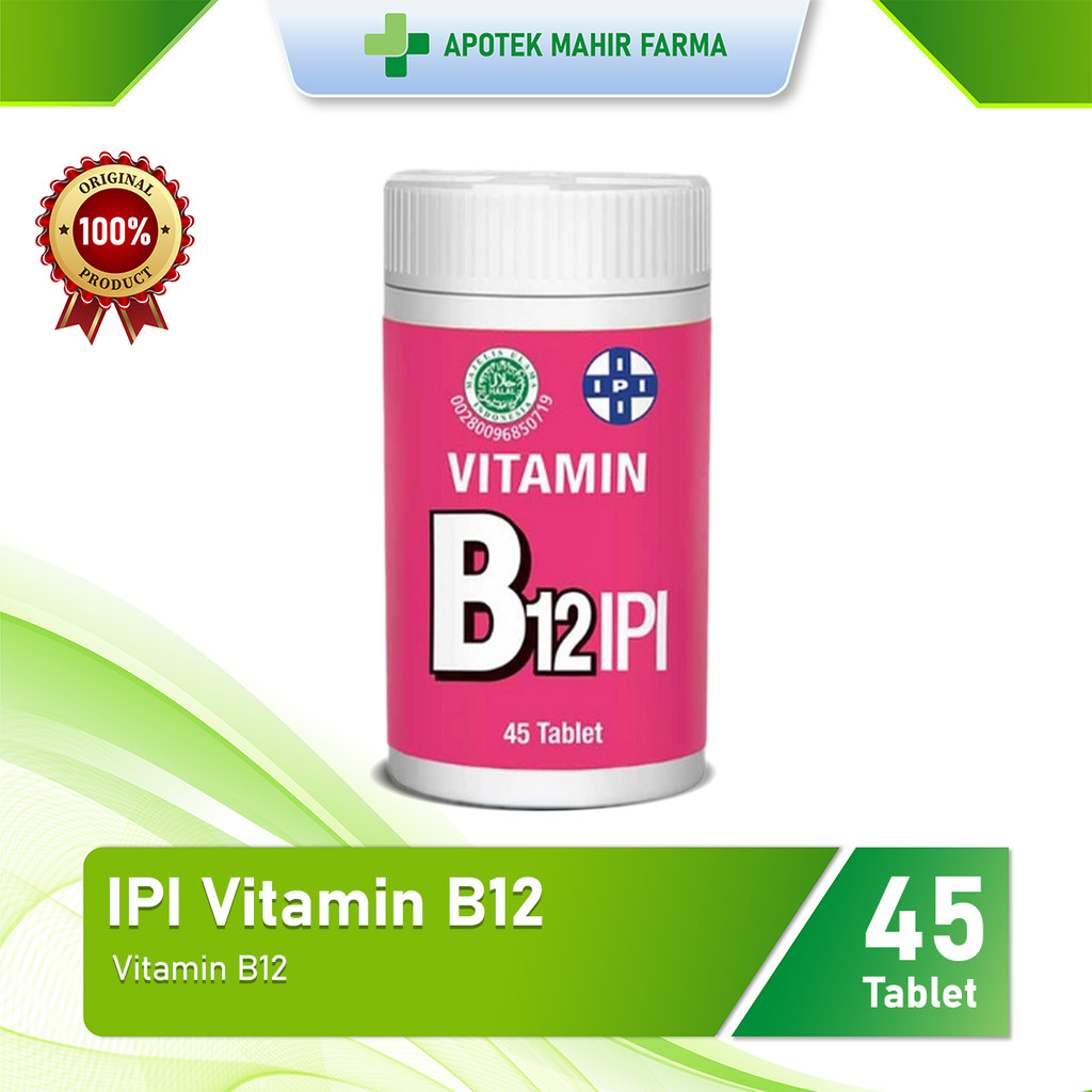 Jual IPI Vitamin B12 45 Tablet - Suplemen Vitamin B12 | Shopee Indonesia