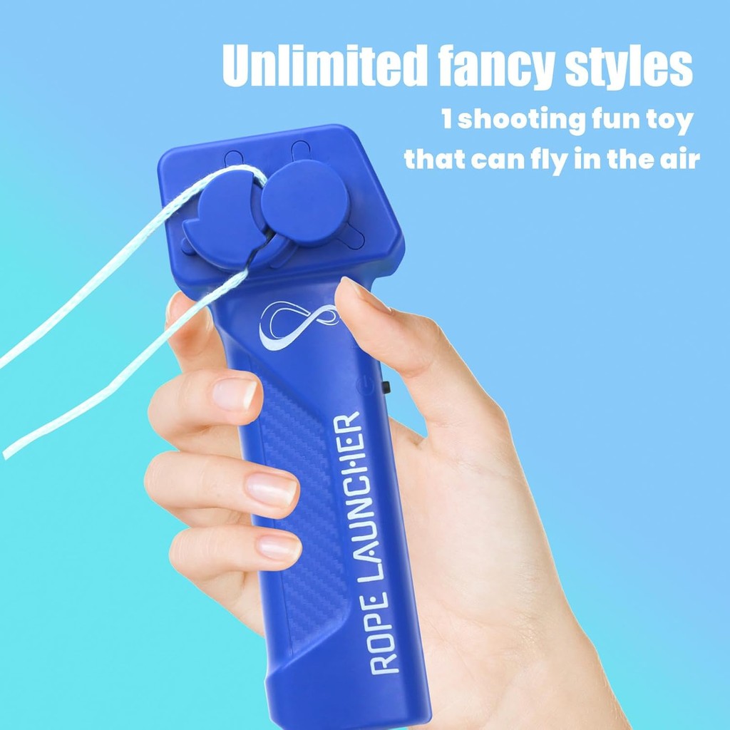 Jual Portable electric Rope Launcher Loop Fidget Toy Glow Thruster ...