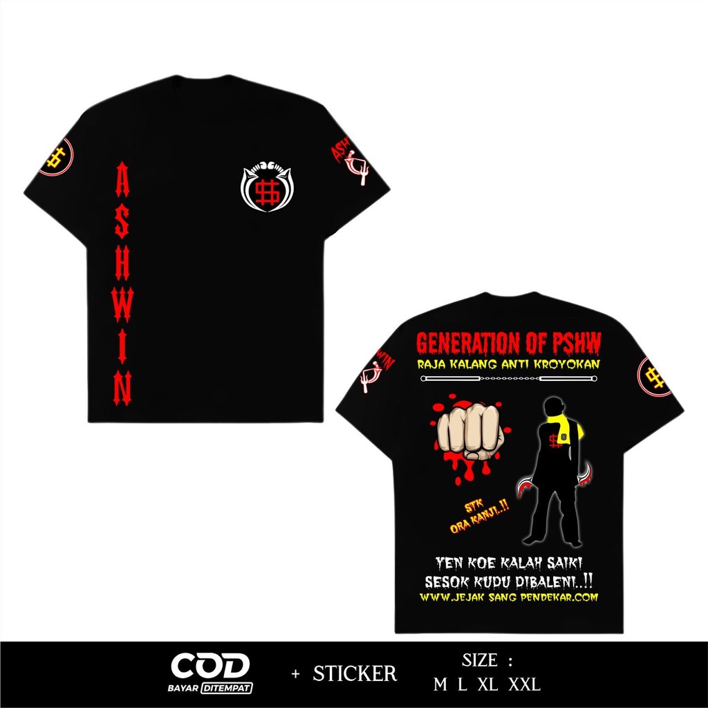 Jual KAOS PSHW ASHWIN GENERATION OF PSHW KAOS PSHW TERBARU - KAOS SH ...