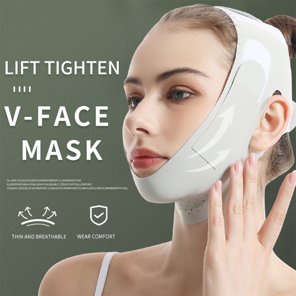 Jual V-Shape Facial Slimming Lifting Mask Neck Lift up Double Chin ...