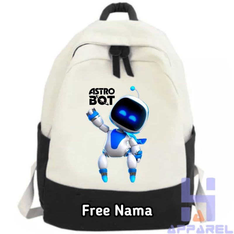 Jual TAS RANSEL ANAK SONY ASTRO BOT RESCUE MISSION FREE NAMA - TAS ...