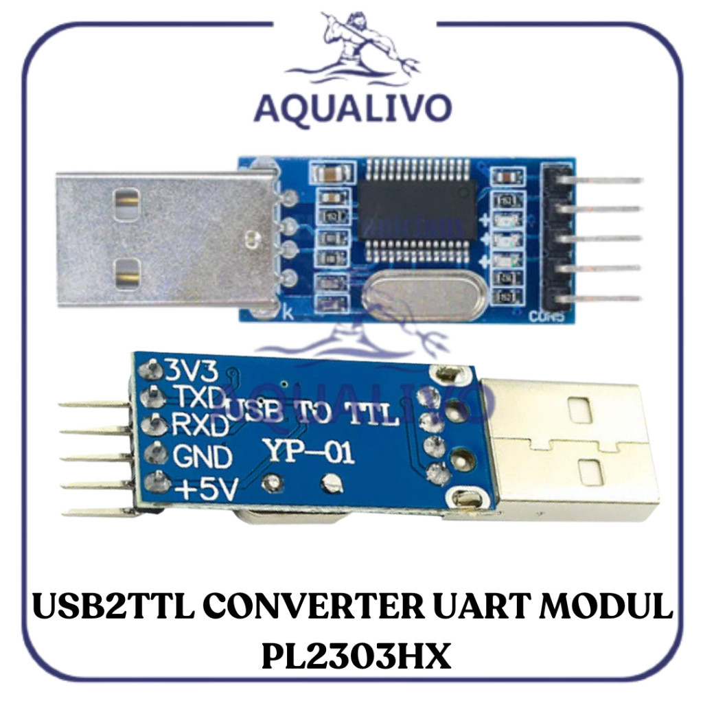 Jual AQUALIVO USB To TTL PL2303 Serial RS232 Converter PL2303HX Module ...