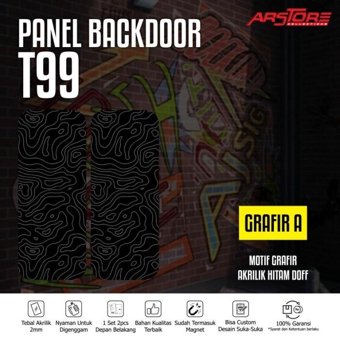 Jual Panel Backdoor Akrilik TRML T99 Grafir - GRAFIR A HITAM | Shopee ...