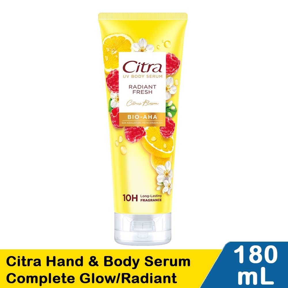 Jual CITRA HAND & BODY LOTION SERUM RADIANT FRESH 180mL | Shopee Indonesia