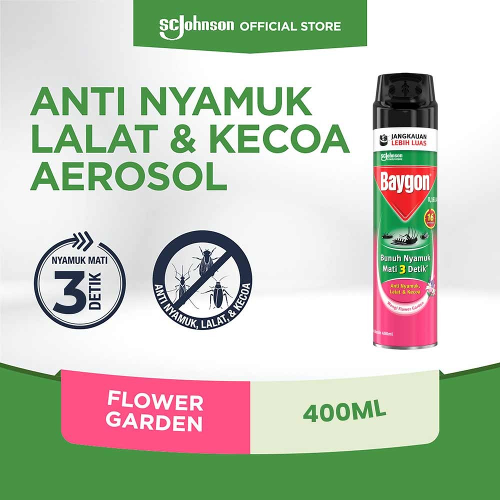 Jual BAYGON INSEKTISIDA SPRAY FLOWER GARDEN 450/400mL | Shopee Indonesia