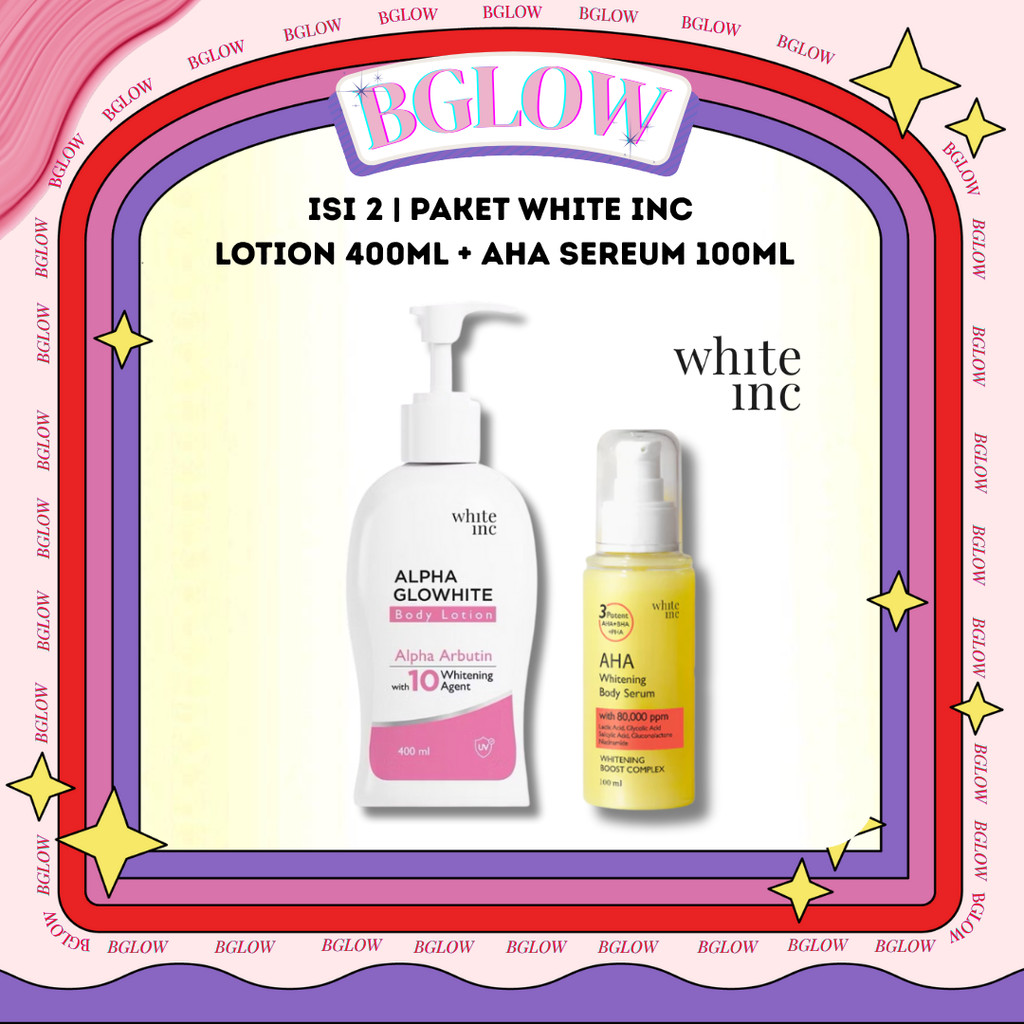 Jual [ISI 2PCS] Bundling WHITE INC AHA Body Serum + Alpha Glowhite Body ...