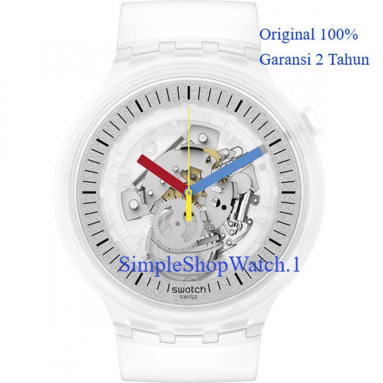 Jual Original 100%!! SWATCH SB01K100 Big Bold Jam Tangan Pria Wanita ...