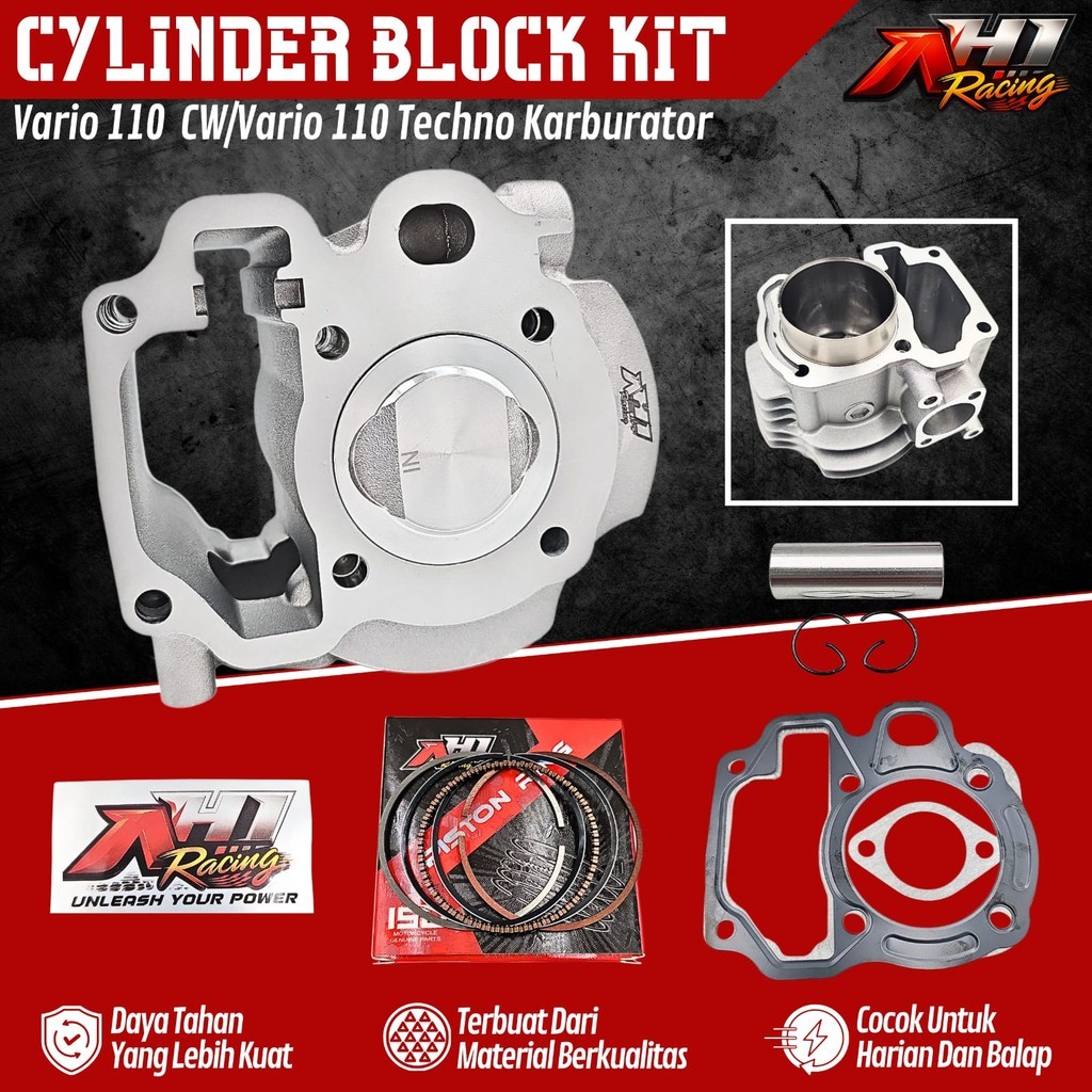 Jual Boring Block Blok Seher Bore Up Vario 110 Techno Vario110 CW Karbu ...