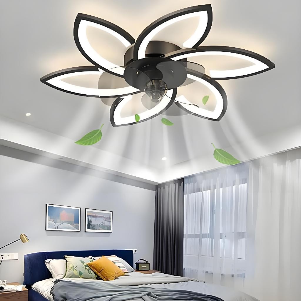 Jual Miliaran_Lampu Lampu Kipas Angin 3 Warna LED Kipas Angin Plafon ...