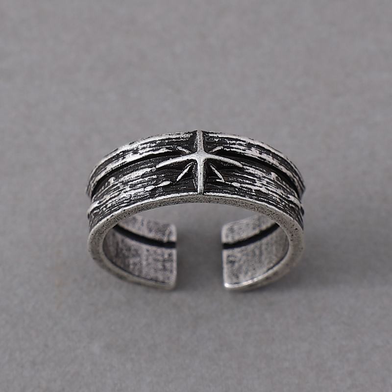 Jual Retro Stary Night Art Ring For Men Silver Color Punk Gothic ...