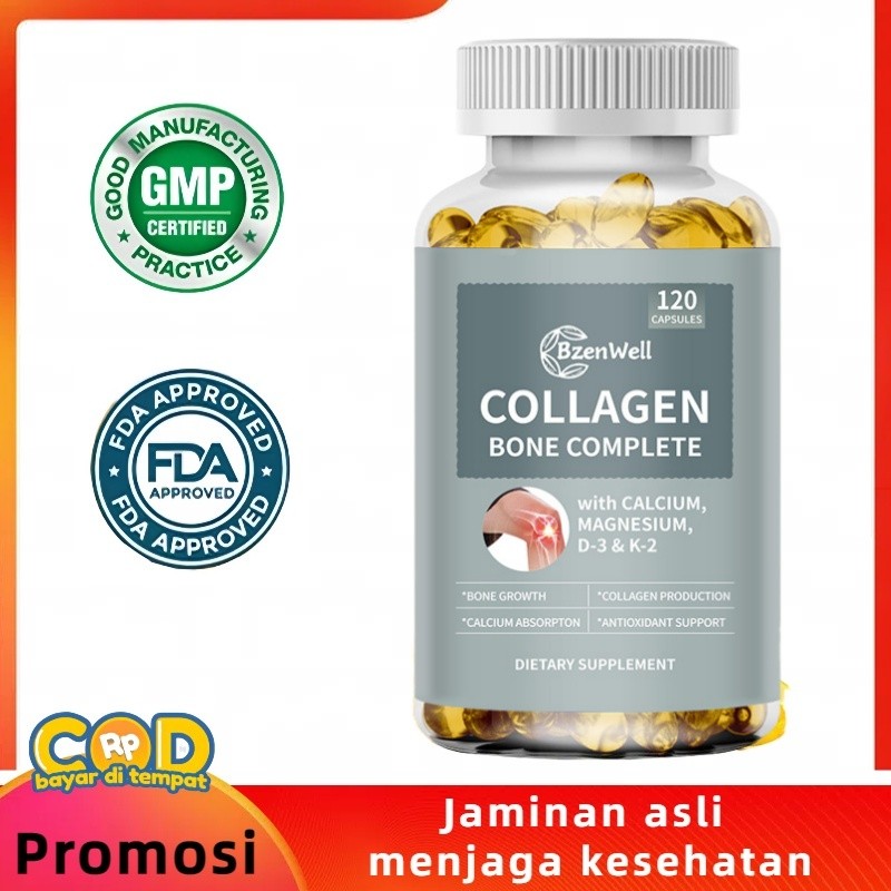 Jual Logonial Collagen Bone Complete Suplemen - Kolagen + Kalsium ...