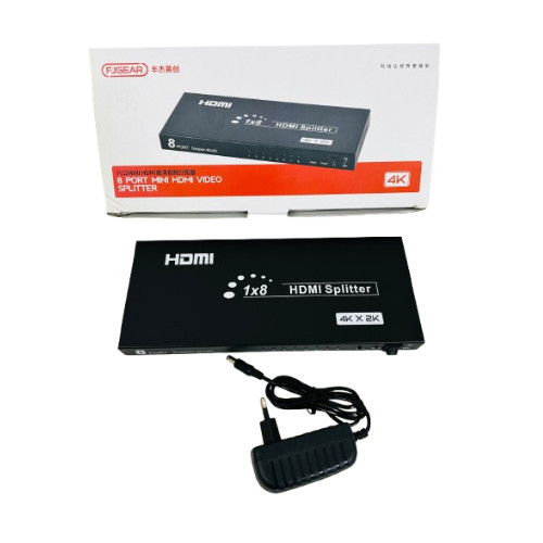 Jual FJGEAR HDMI Splitter 2/4/8 Port Mini Alat Pembagi Sinyal HDMI ...