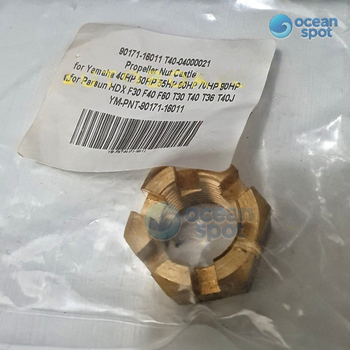 Jual Mur / Nut Castle Propeller Yamaha 40 HP / PK (Cocok ke Hangkai Parsun) ( ocean spot ...