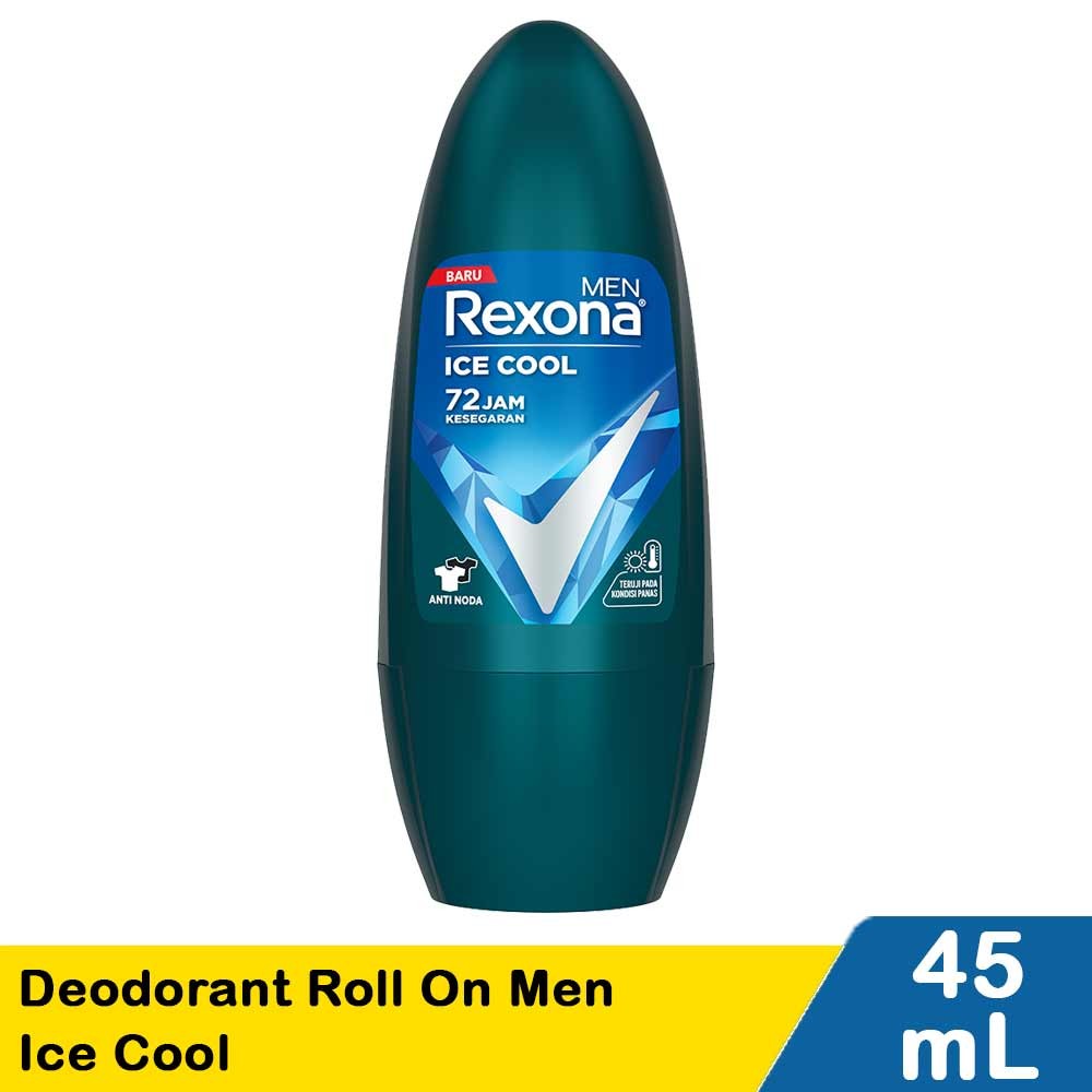 Jual REXONA DEODORANT ROLL ON MEN ICE COOL 45mL | Shopee Indonesia
