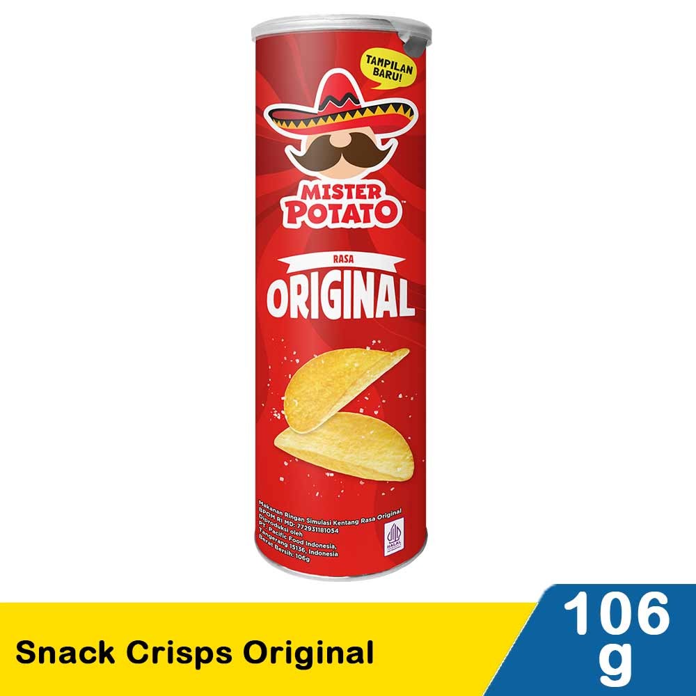 Jual MISTER POTATO SNACK CRISPS ORIGINAL 106g | Shopee Indonesia