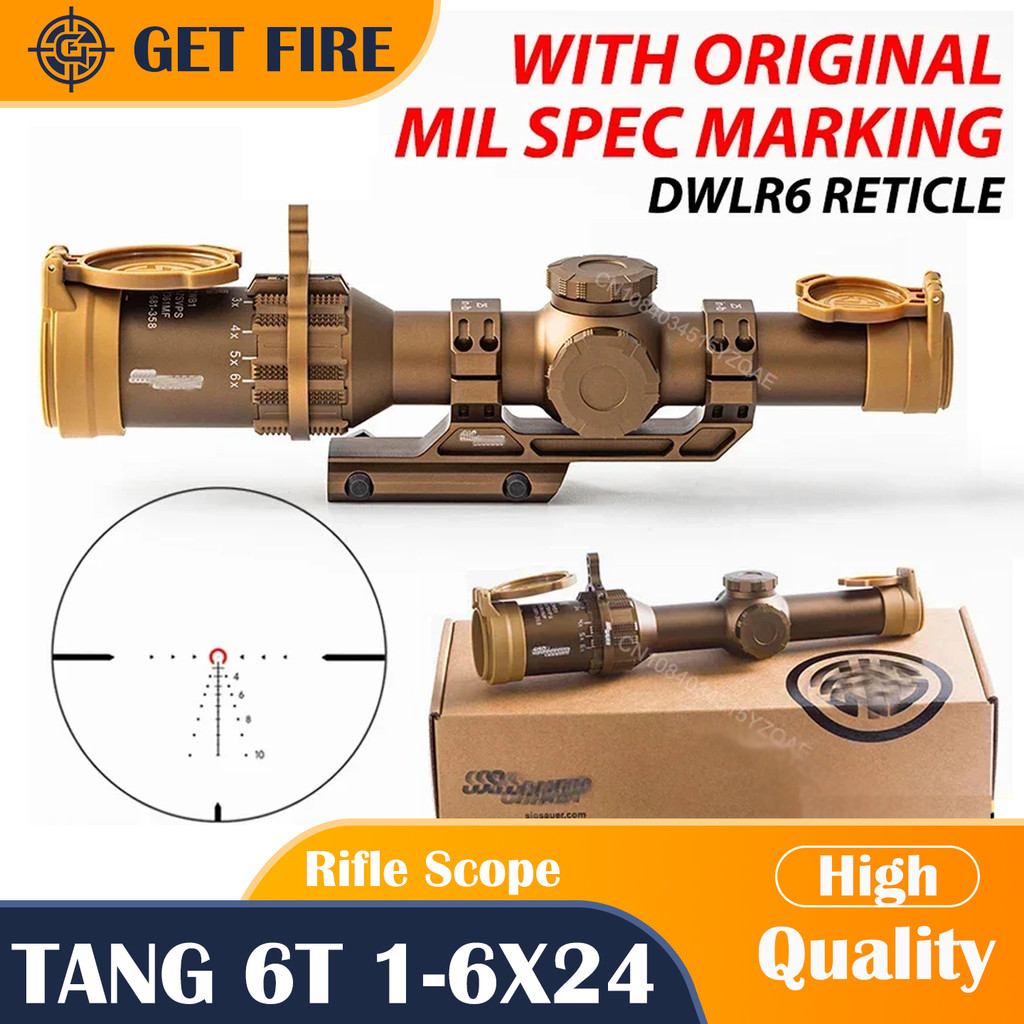 Jual Tactical 6T SCOPE 1-6X24mm FFP First Focal Plane Riflescope DWLR6 ...
