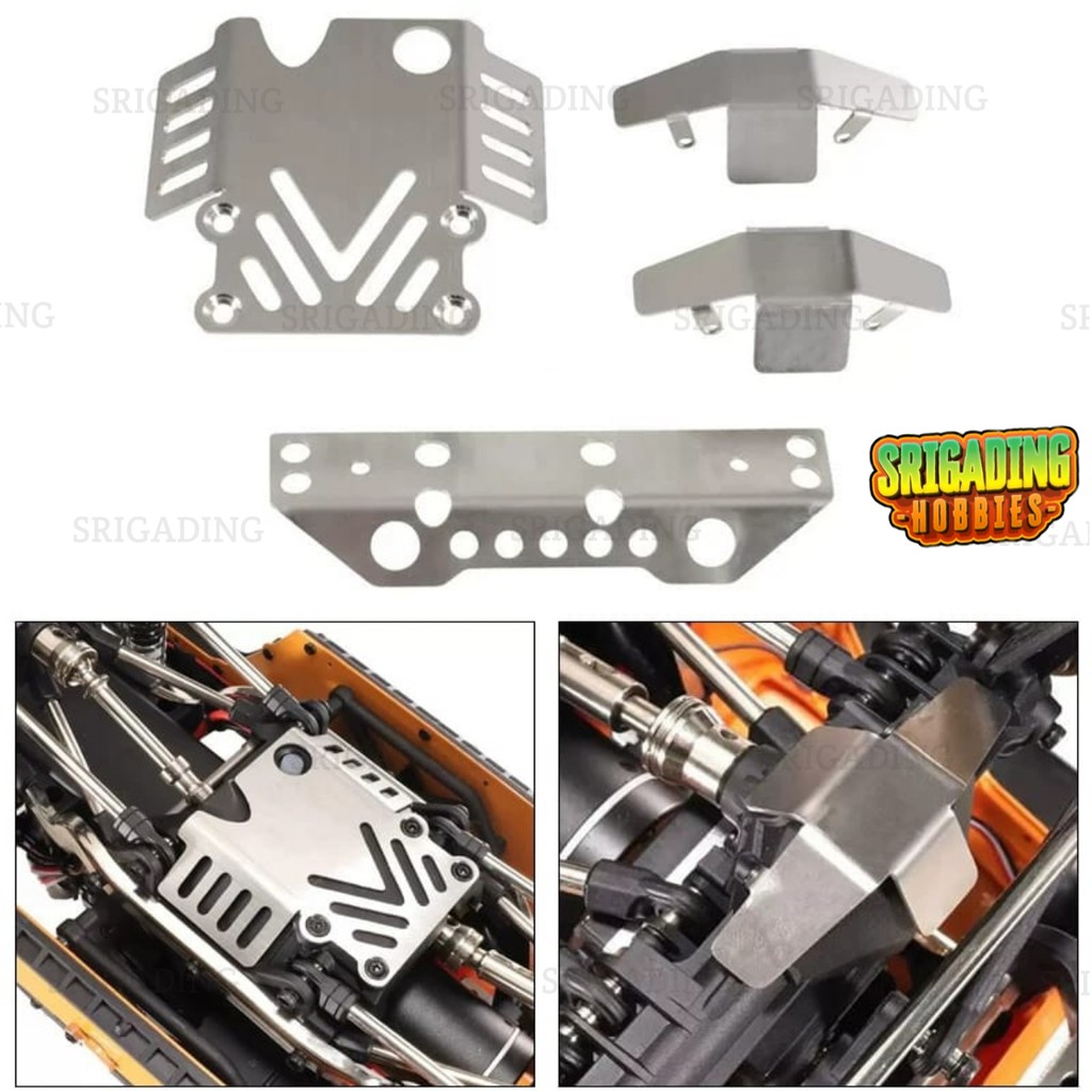Jual Part Upgrade Metal Armor Accessories Chassis Kit for MJX 1/12 ...