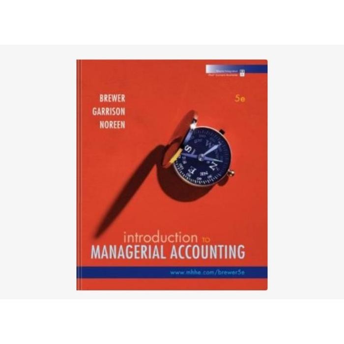 Jual Buku Fisik Introduction To Managerial Accounting Fifth Edition