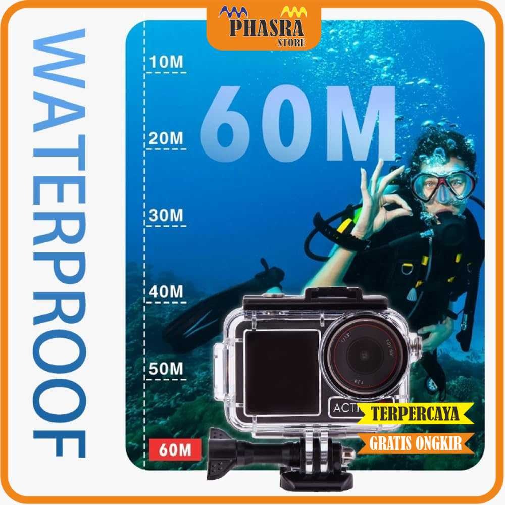 Jual OSOM Underwater Waterproof Case 60M for DJI Osmo Action 5 Pro/4/3 ...