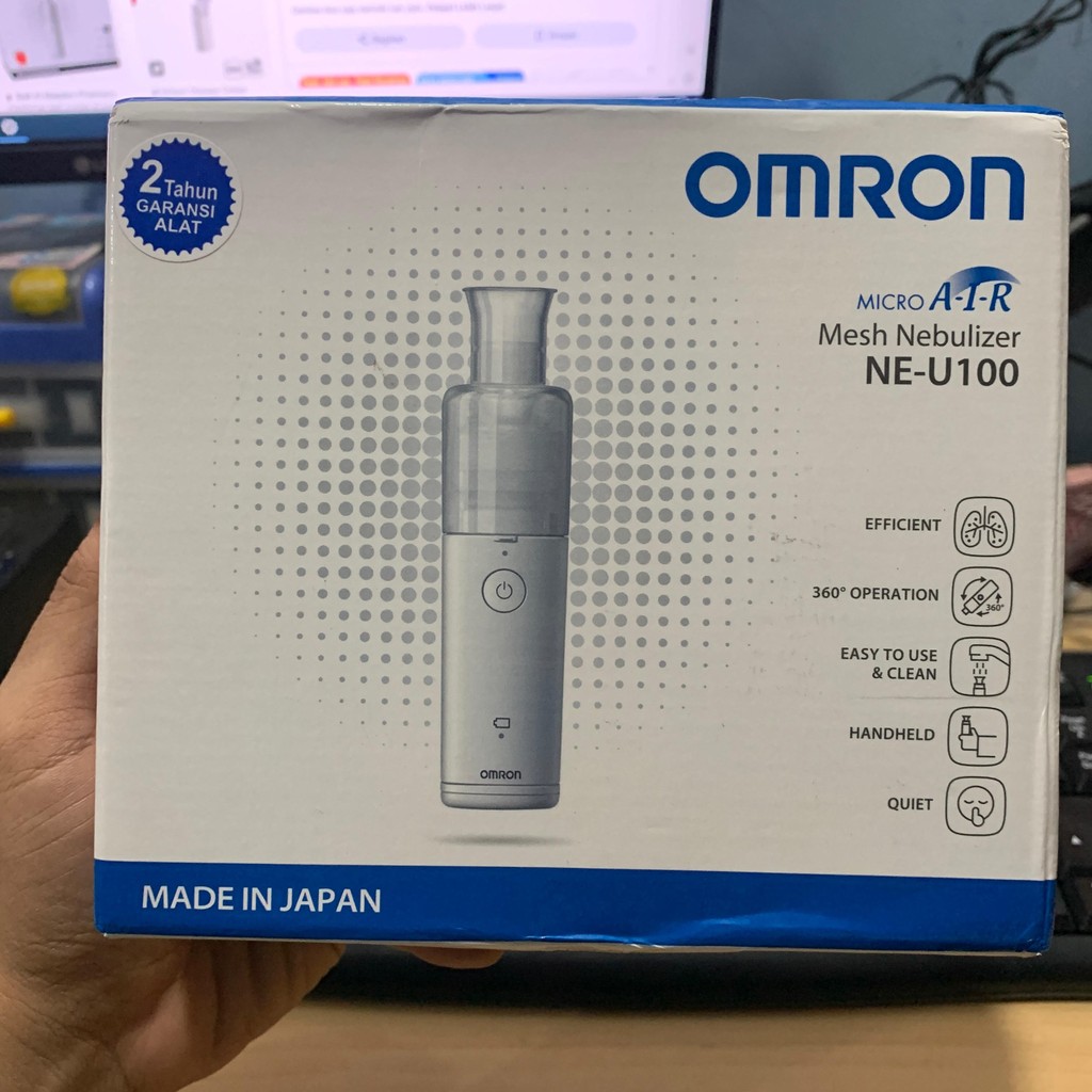 Jual Omron Nebulizer NE-U100 MicroAIR Portable Silent Mesh Nebuliser | Shopee Indonesia