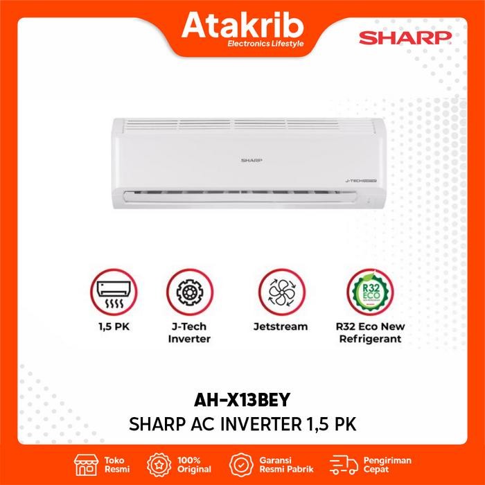 Jual SHARP AC INVERTER 1,5 PK AH-X13BEY J-Tech Garuda Series | Shopee ...
