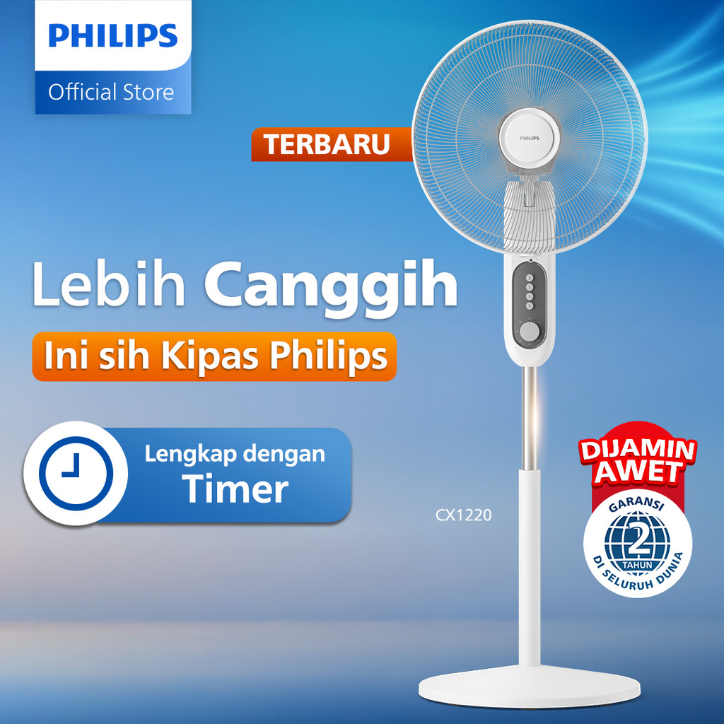 Jual Baru! Kipas Angin Philips, Stylish, Baling 6 dengan Timer - CX1220 ...