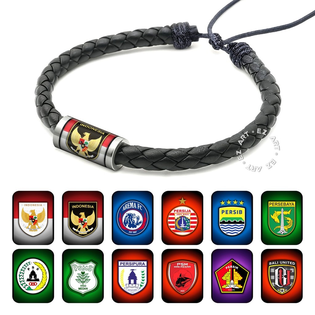 Jual Gelang Suporter Logo Club Sepak Bola Indonesia Timnas Garuda Tali ...