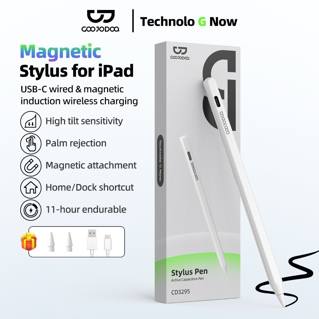 Jual Goojodoq GD13 Pro Plus New 2025 Stylus Pen / Magnetic wireless ...