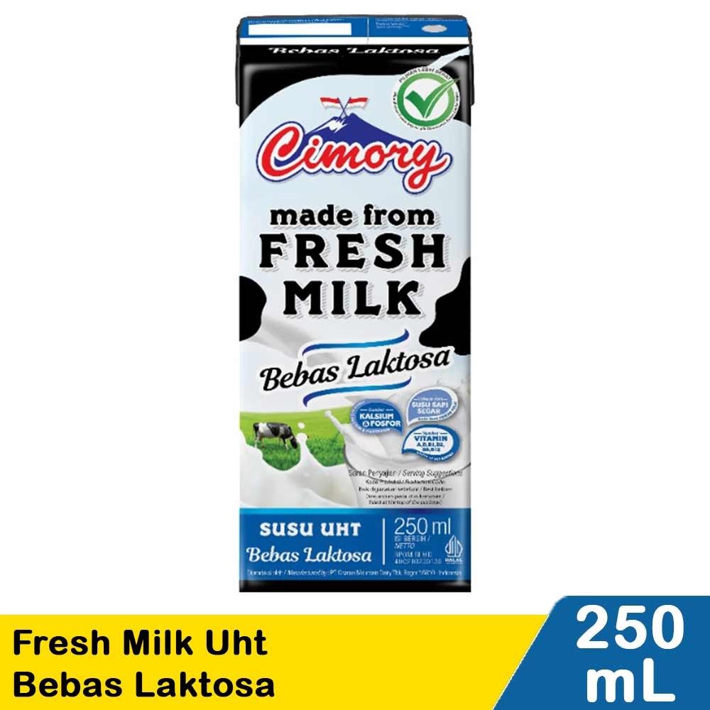 Jual CIMORY FRESH MILK UHT BEBAS LAKTOSA 250mL | Shopee Indonesia