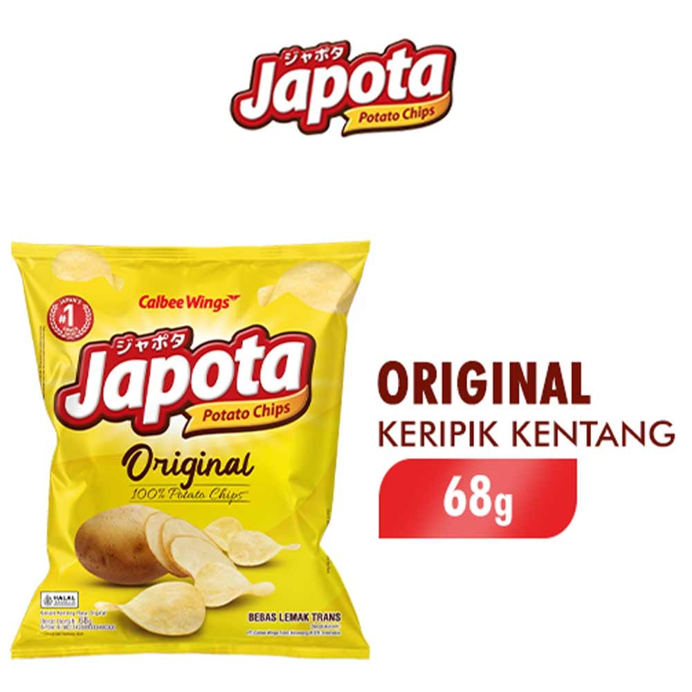 Jual JAPOTA POTATO CHIPS ORIGINAL 68g | Shopee Indonesia