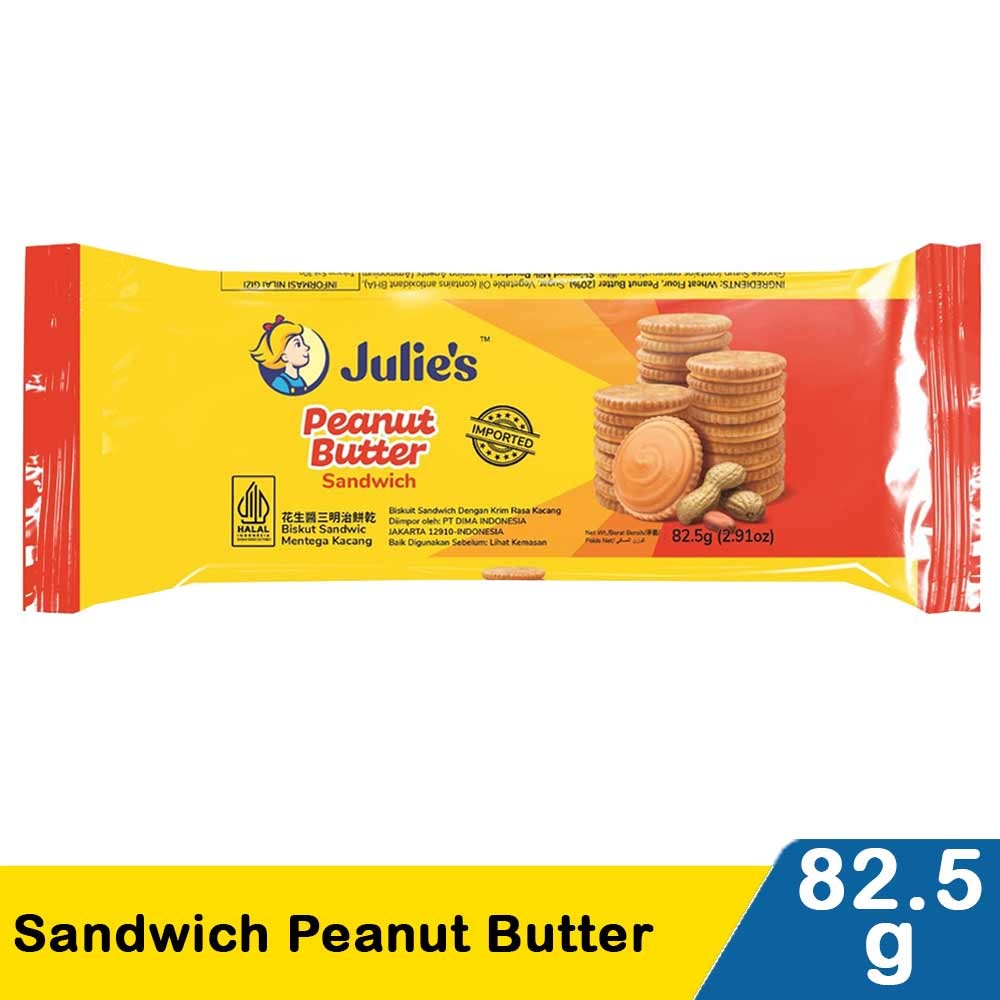 Jual JULIE'S SANDWICH PEANUT BUTTER 90/82.5g | Shopee Indonesia