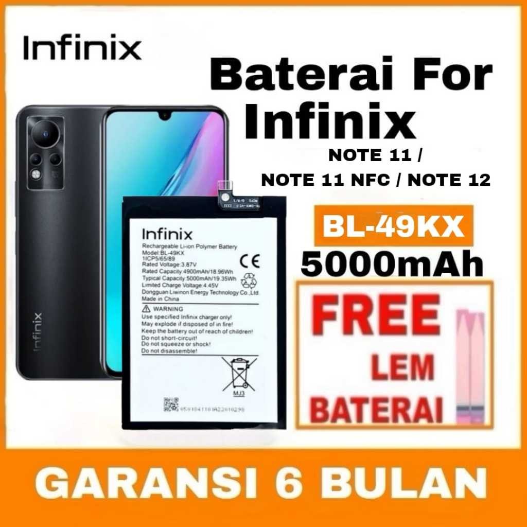 Jual BATERAI BATRE INFINIX BL-49KX / NOTE 11 / NOTE 11 NFC / NOTE 12 ...