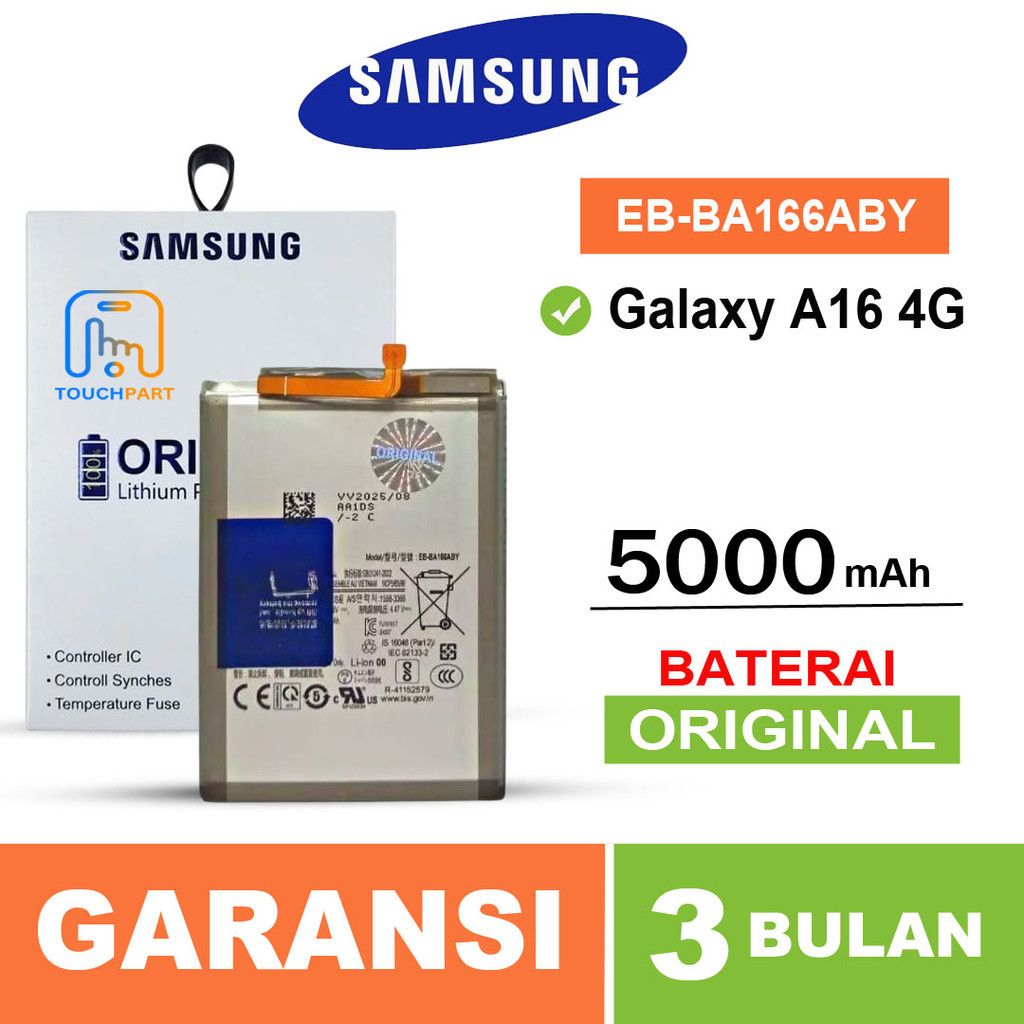 Jual Batu Batrai Samsung Galaxy A16 4G EB-BA166ABY Battery Original 100 ...