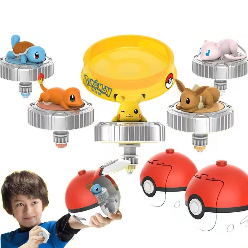 Jual Pocket Monsters Pokemon Spinning Top Arena Figure Top Ball Battle ...