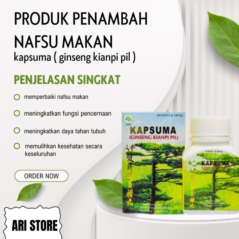 Jual Paling Banyak Dicari - ( Kianpi Original ) Kapsuma Ginseng Gemuk ...