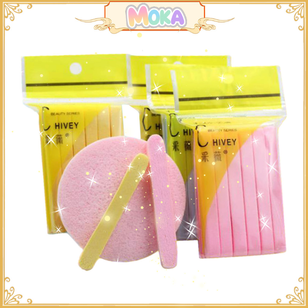 Jual MOKA Cod 1Set 12 Stick Spons Kentang Facial / Sponge Kentang ...