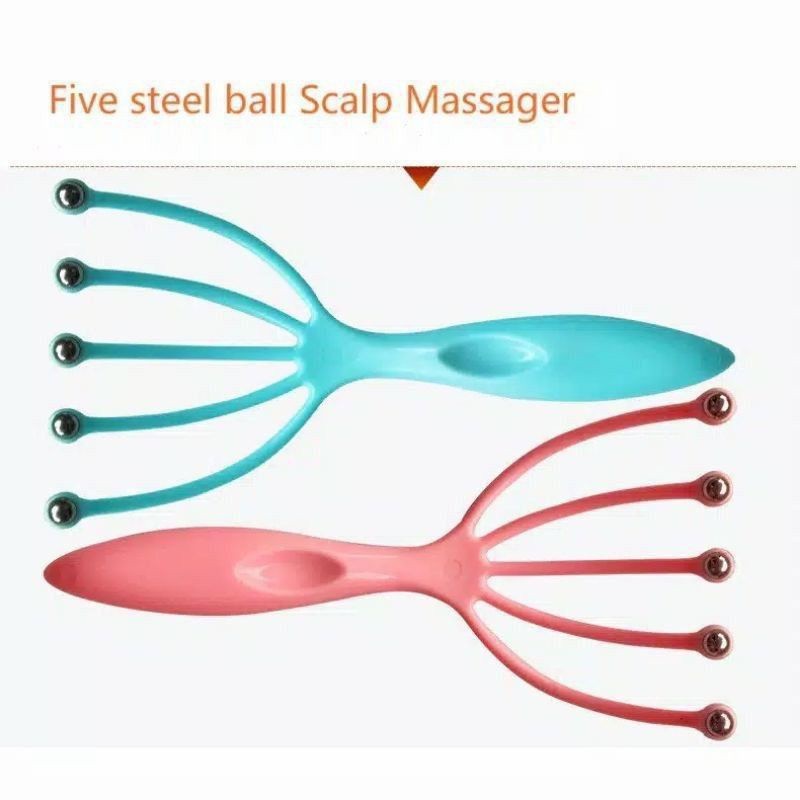 Jual A380-Bokoma Stainless Alat Pijat Kepala Manual Head Spa Massager ...