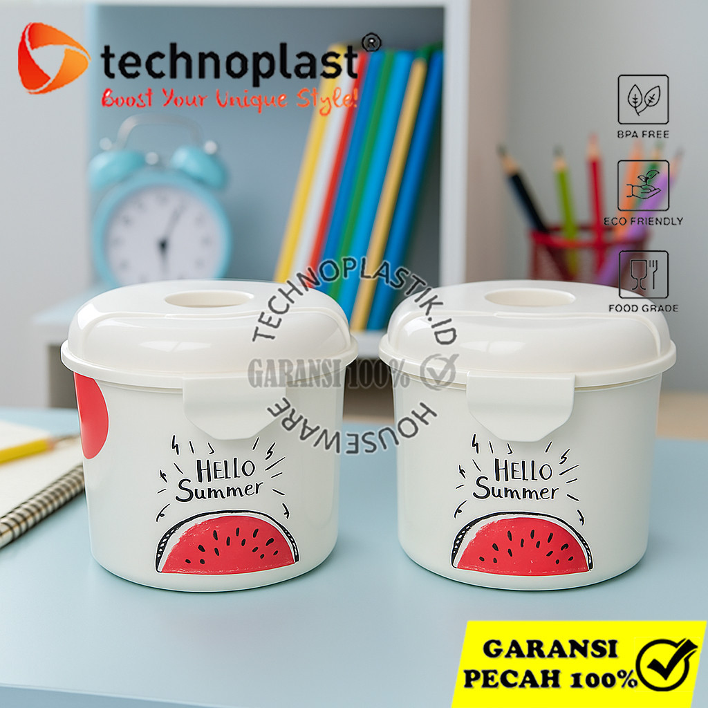 Jual TECHNOPLAST Watermelon Tissue Box Round – Tempat Tisu Bulat ...